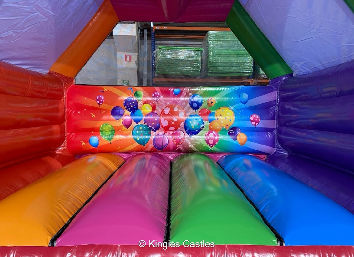 15x15 Adults Multi Coloured Bouncy castle Hire Croydon