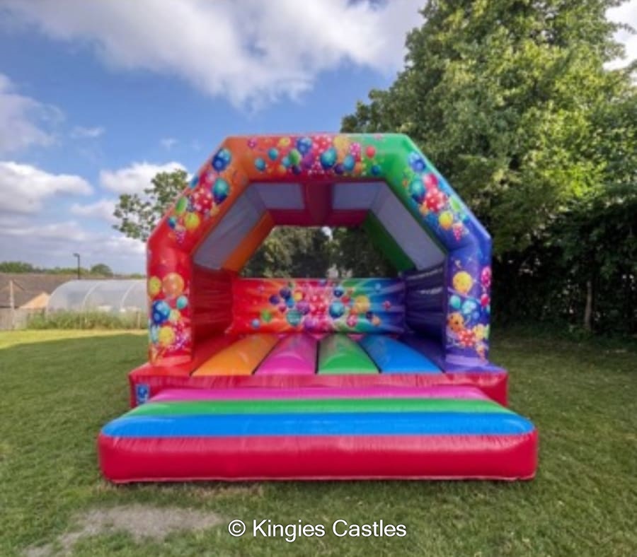 15x15 Adults Multi Coloured Bouncy castle Hire Croydon