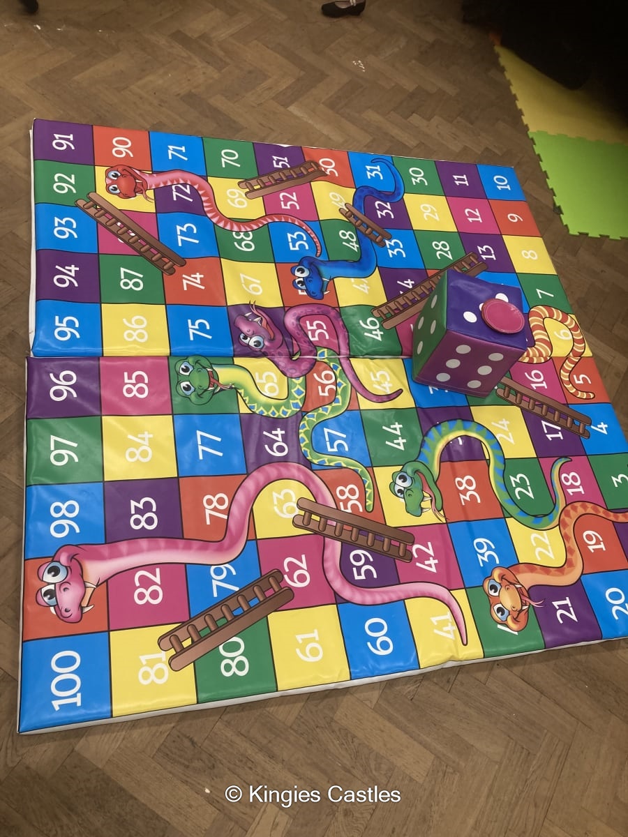 Snakes and ladders garden game ,kingies castles ltd