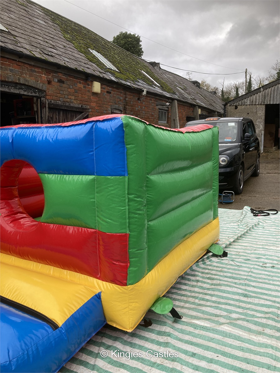 Rainbow Box Bouncy Castle suitable for toddlers
