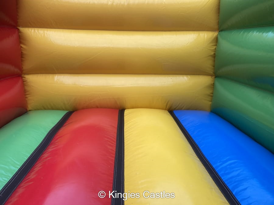 Rainbow Box Bouncy Castle suitable for toddlers