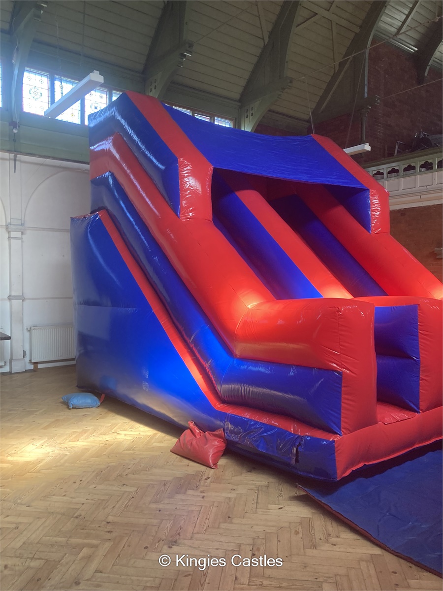 Red and blue glossy 8ft slide
