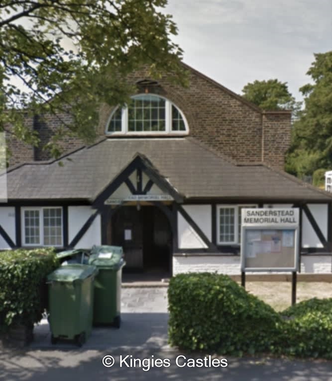 Sanderstead Memorial venue hire kingies castles bouncy castle hire